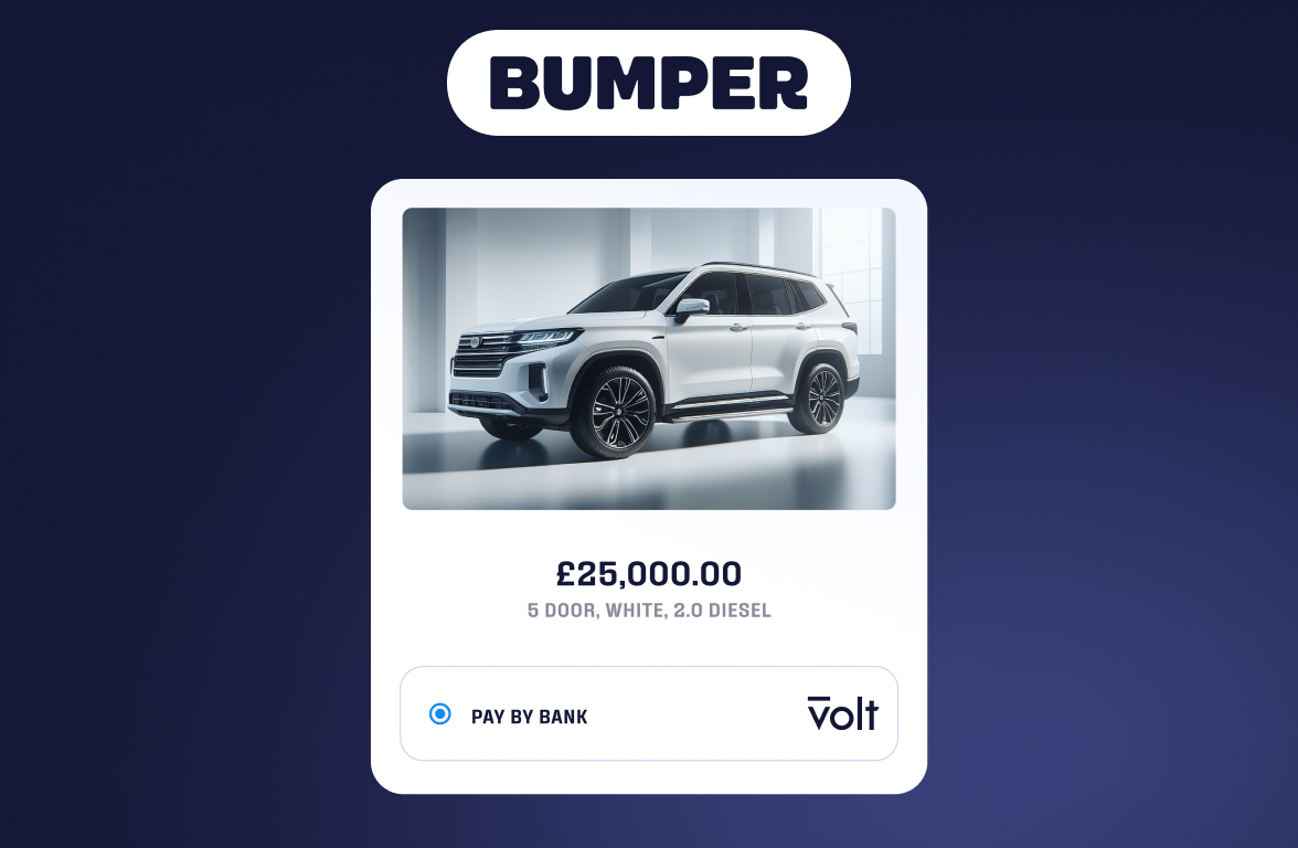 Volt and Bumper bring open banking payments to car dealerships | Volt
